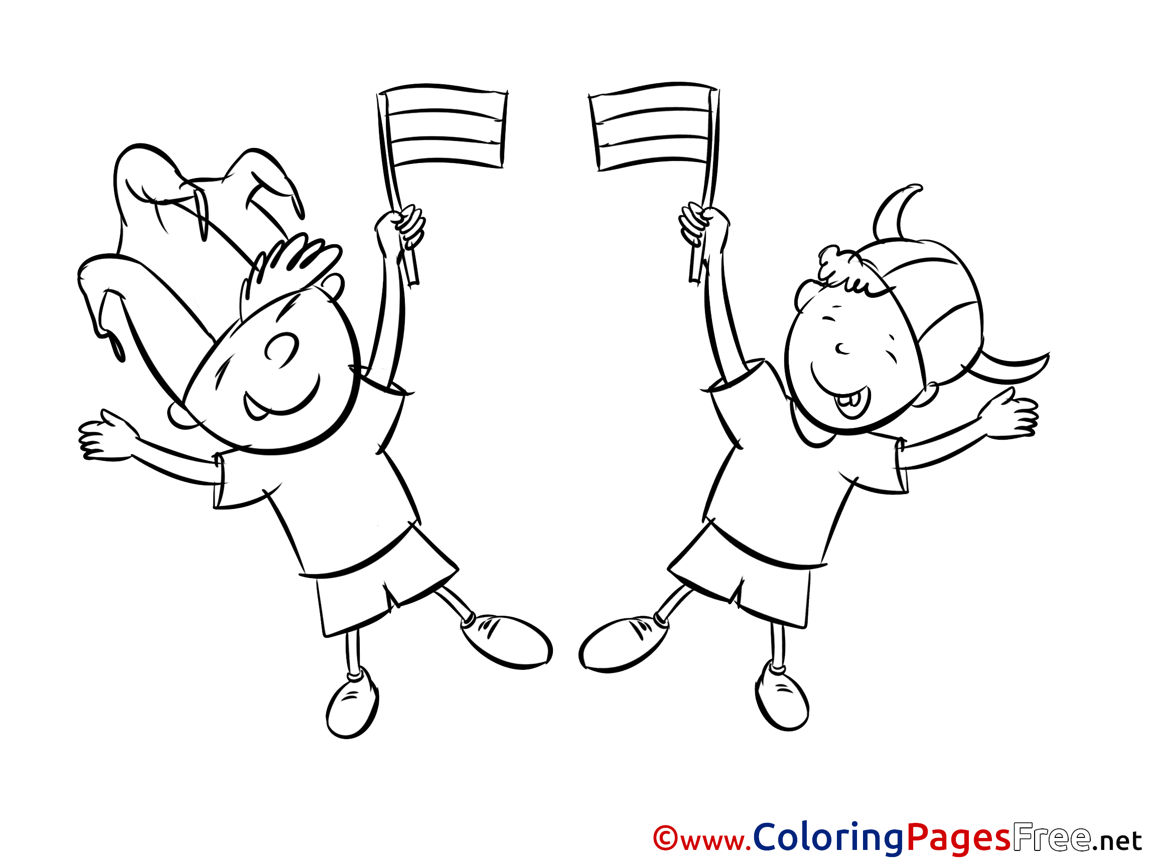 Kids Fans Soccer Coloring Pages download