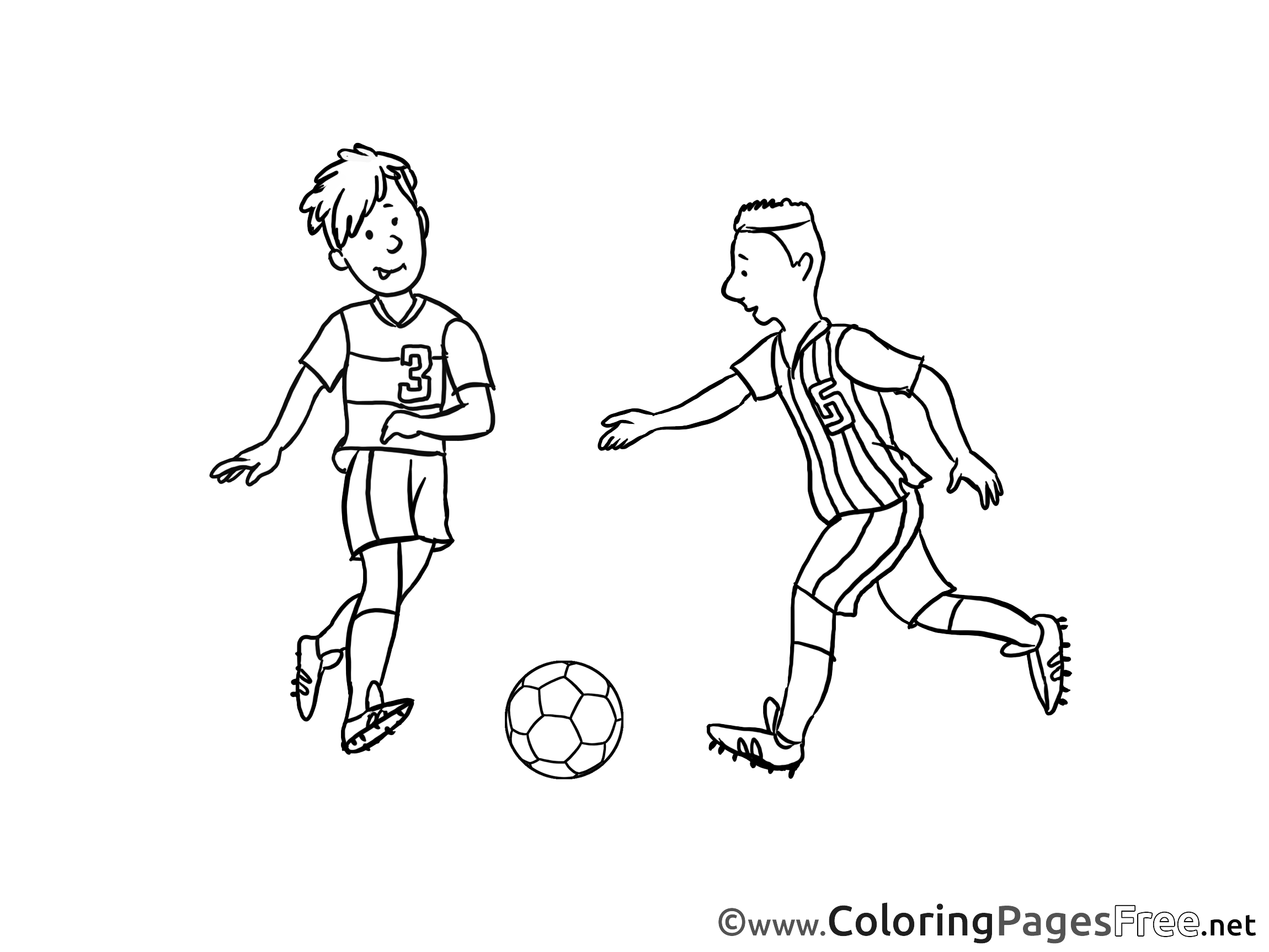 Rivals Coloring Sheets Soccer free