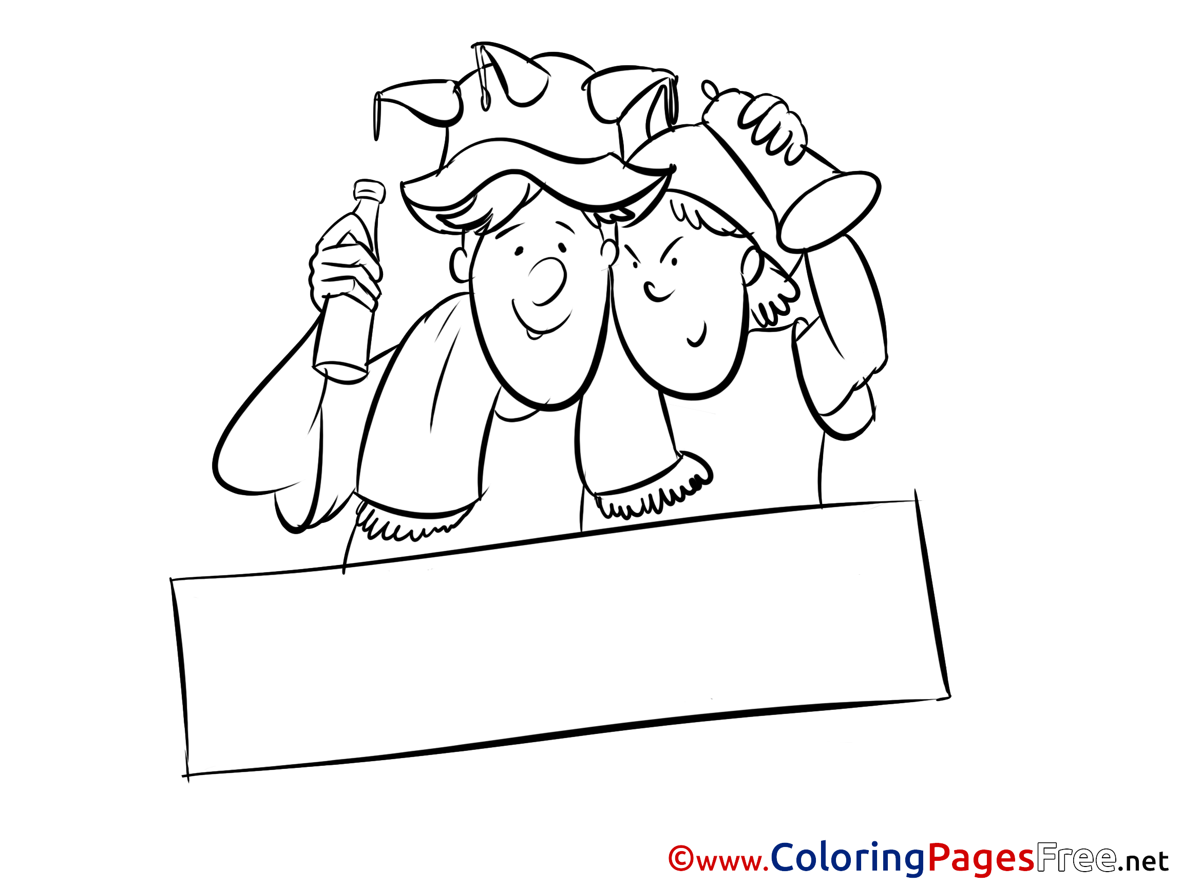 Sport Fans printable - Coloring Pages Soccer