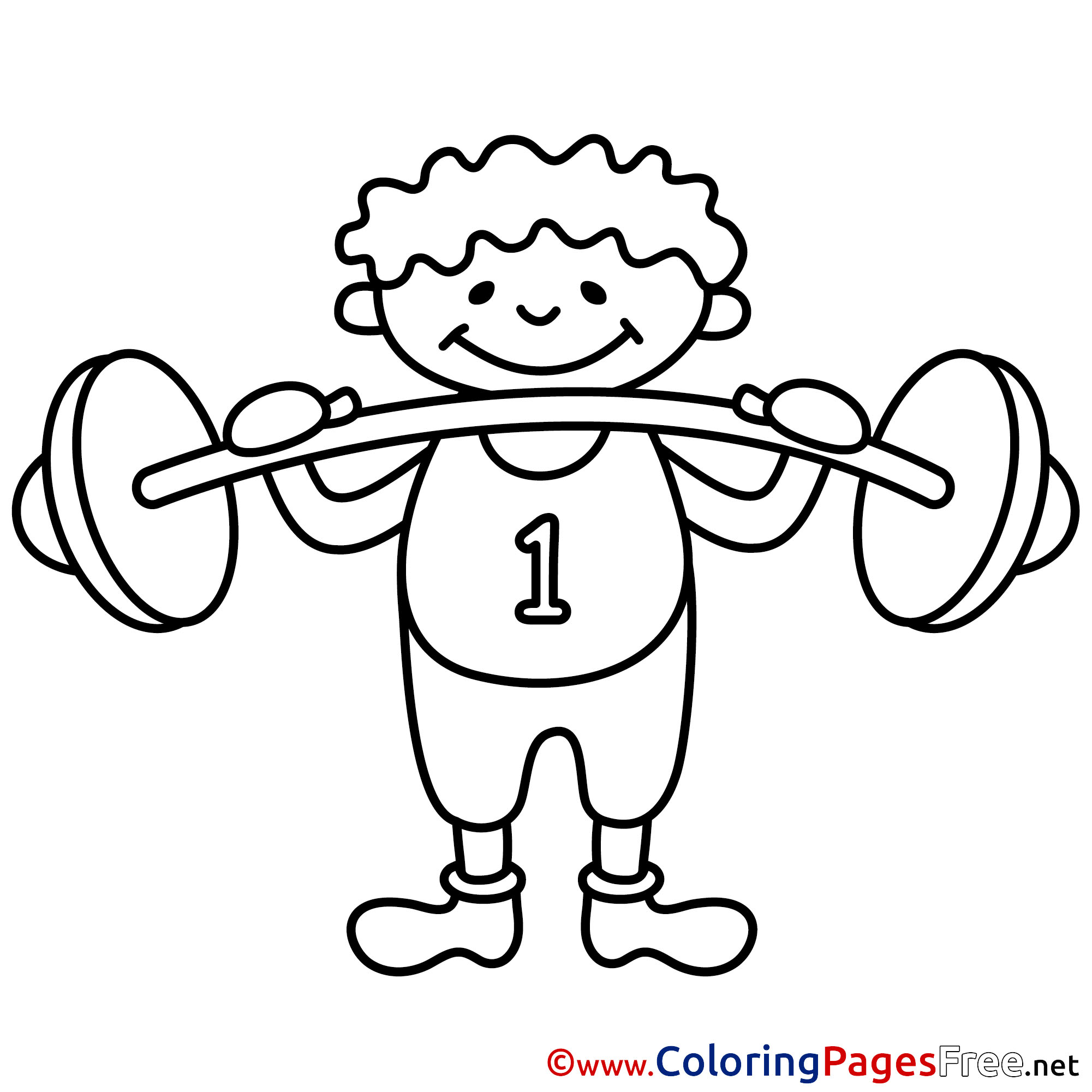 bodybuilder coloring pages