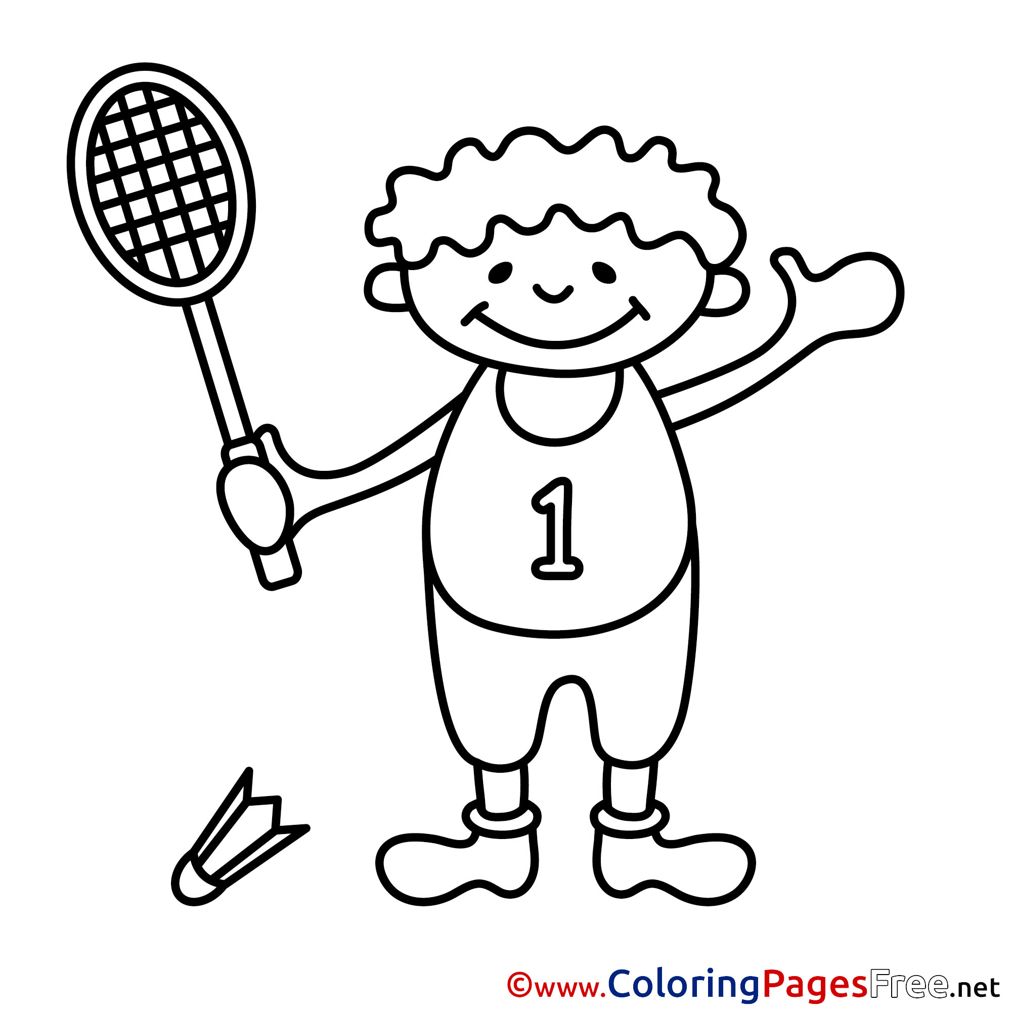 tennis coloring pages free