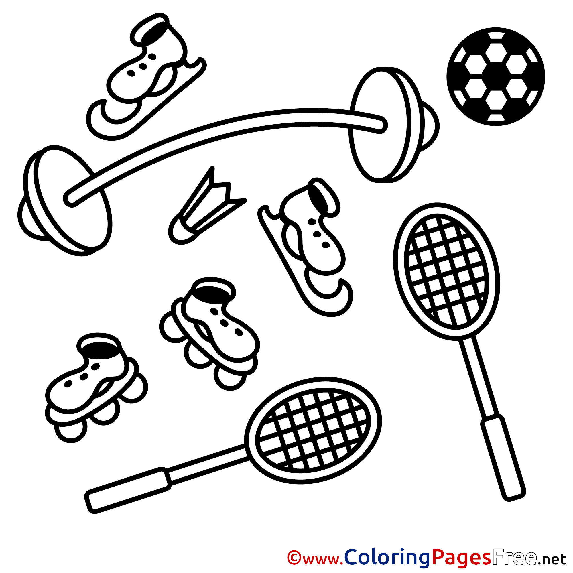 12+ Perfect Exercise Equipment Coloring Pages - Digitrenz