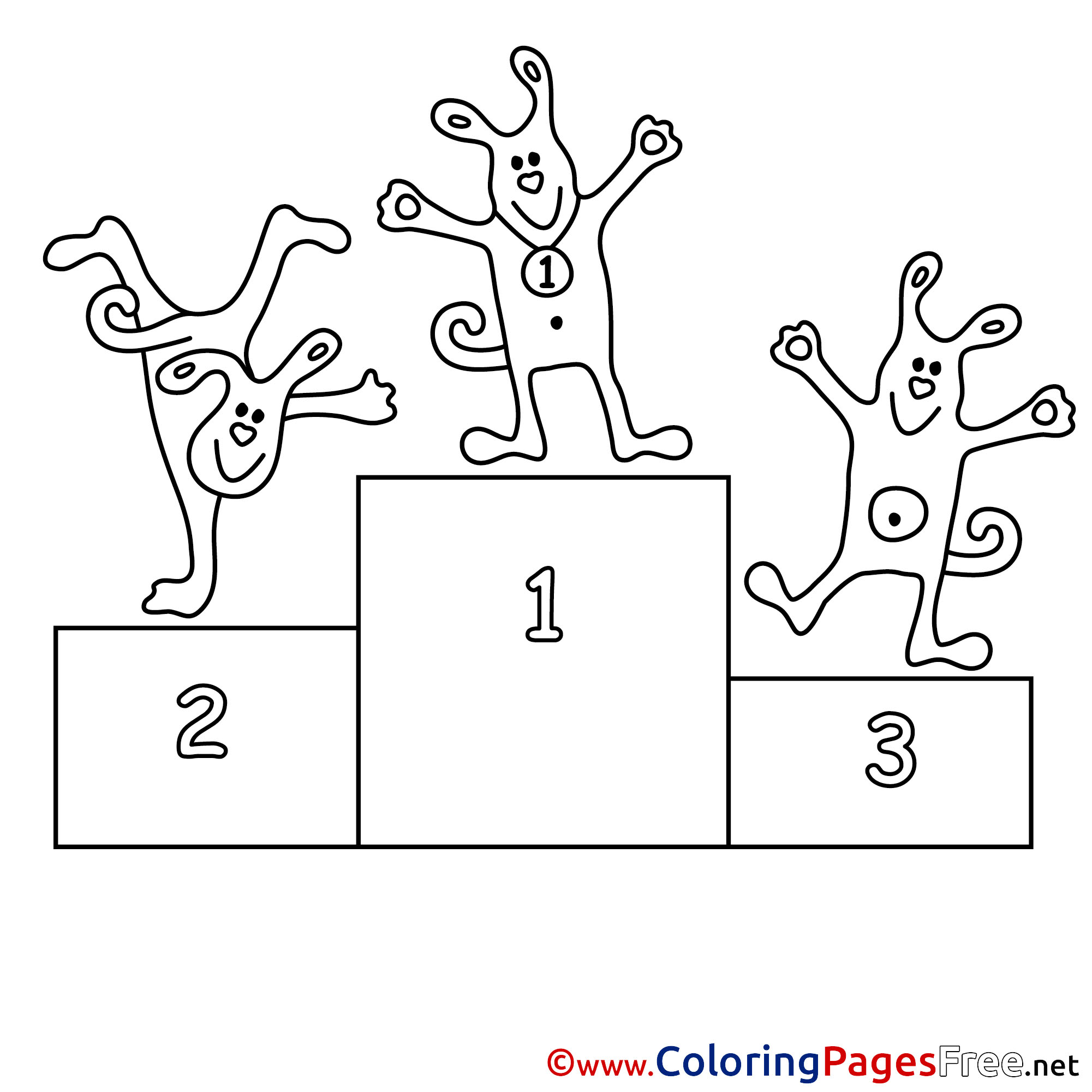Podium Colouring Sheet download free