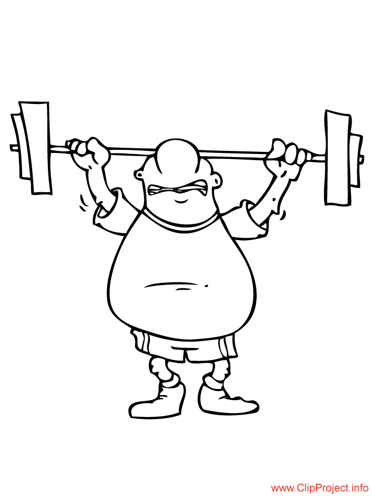 Coloring Pages Lifting Weight Kids Weights Activities Crossfit Olympic ...