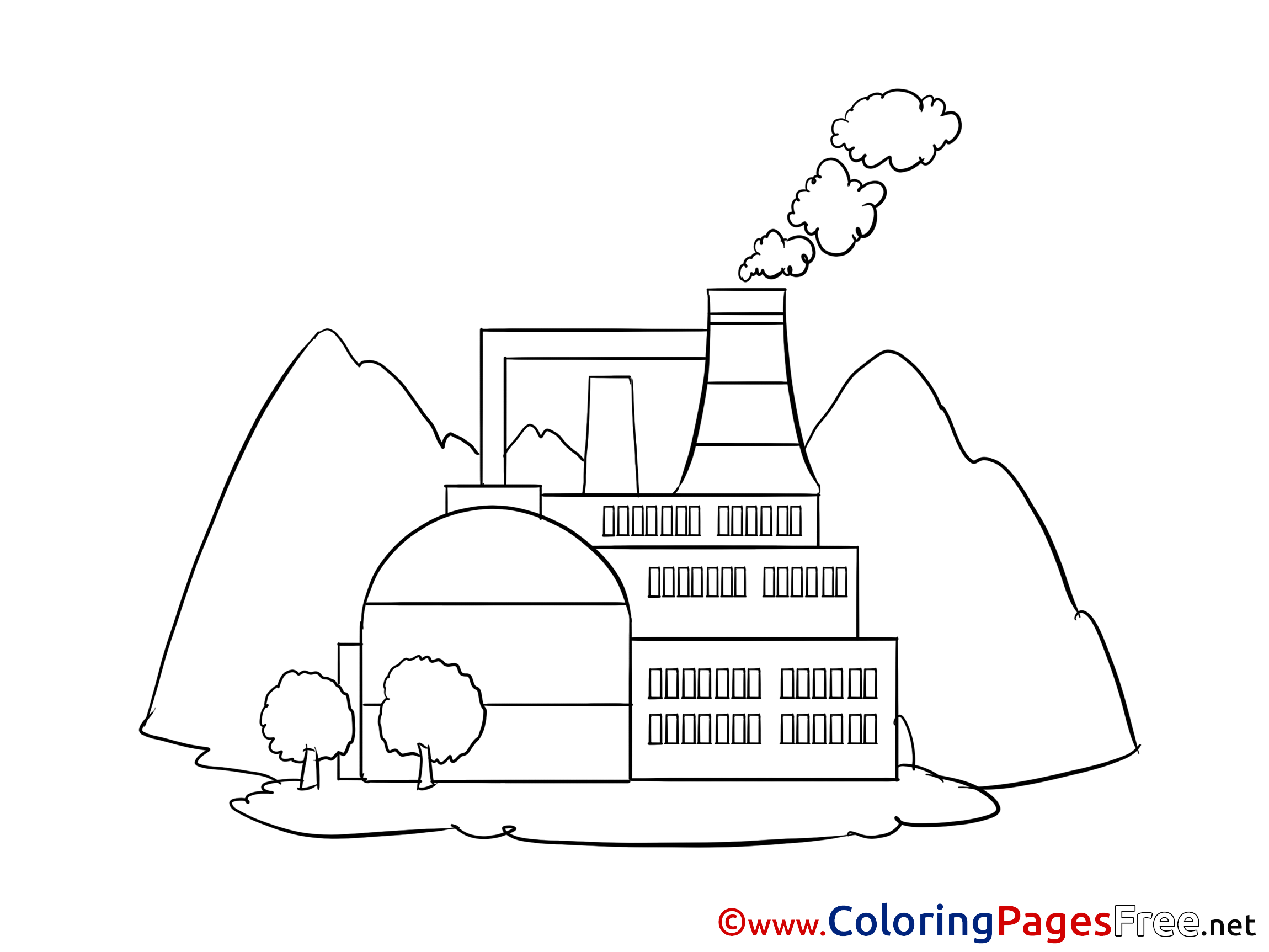 factory coloring sheet