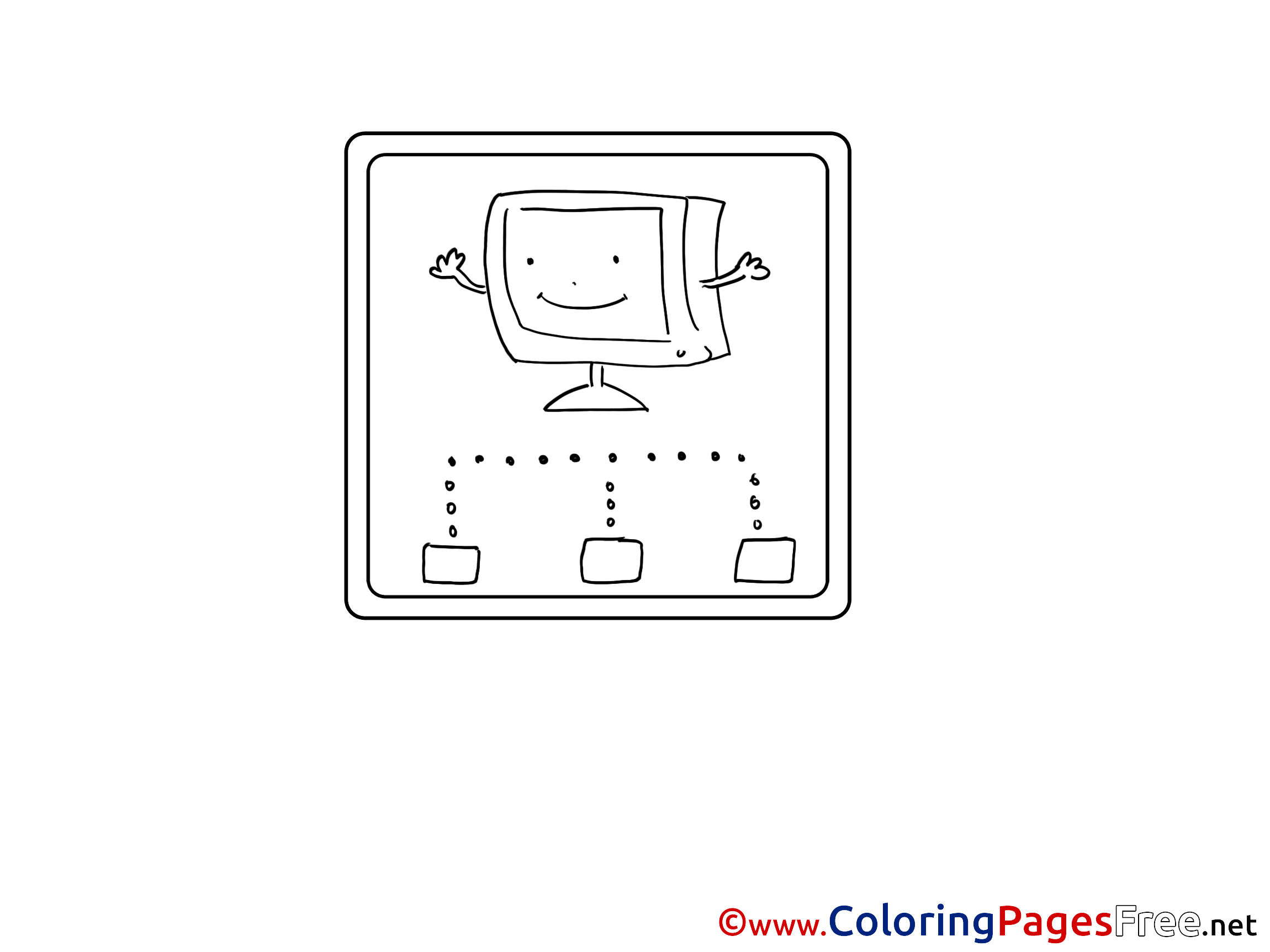 tv coloring page free