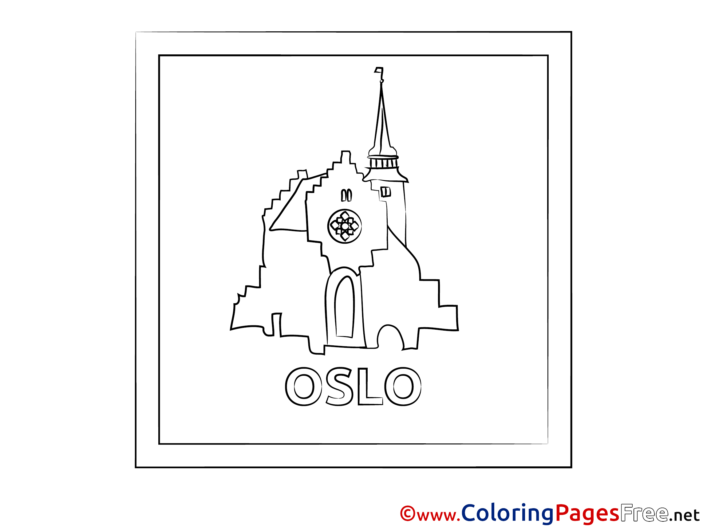 norway coloring sheet