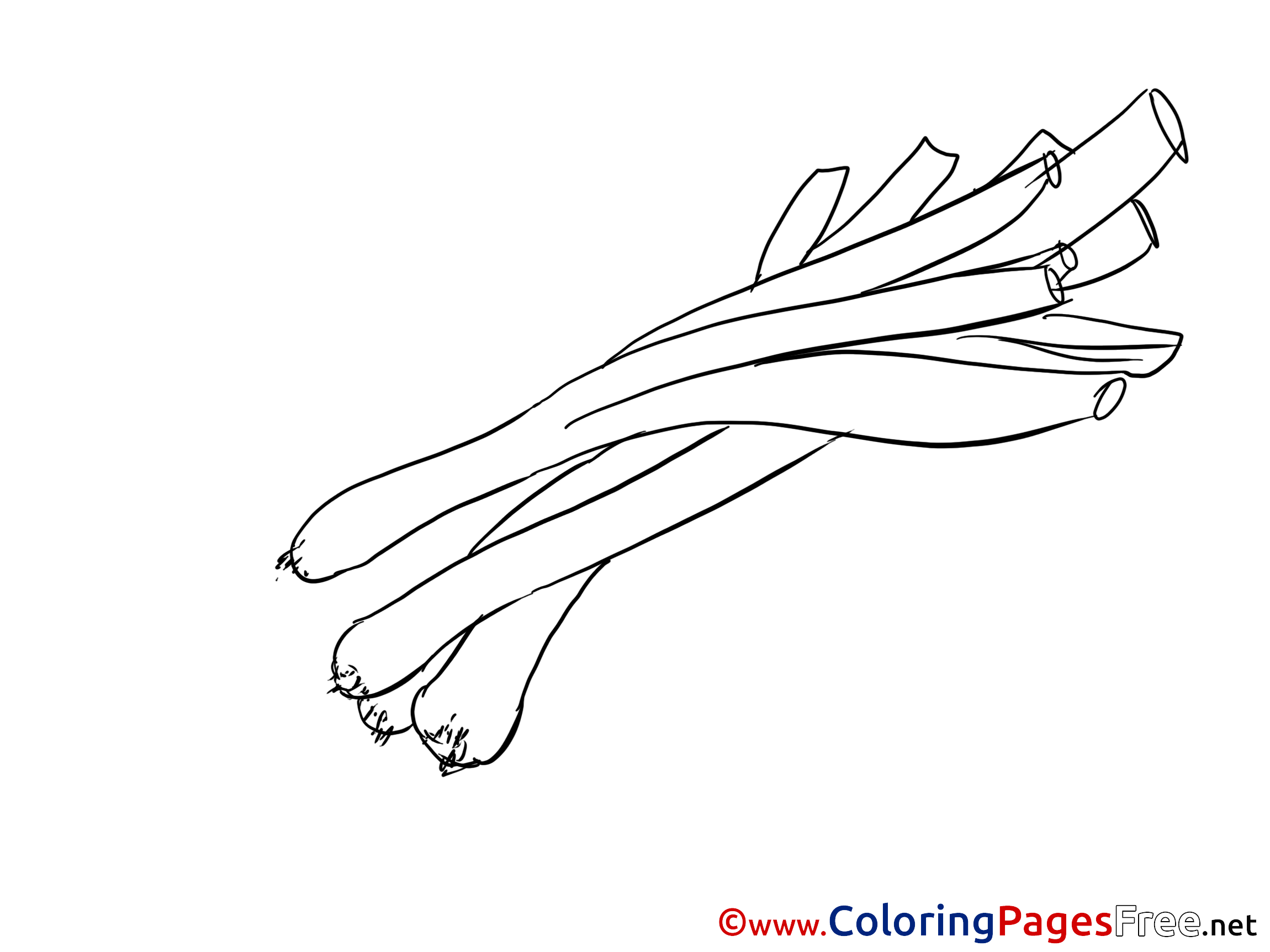 Leek printable Coloring Pages for free