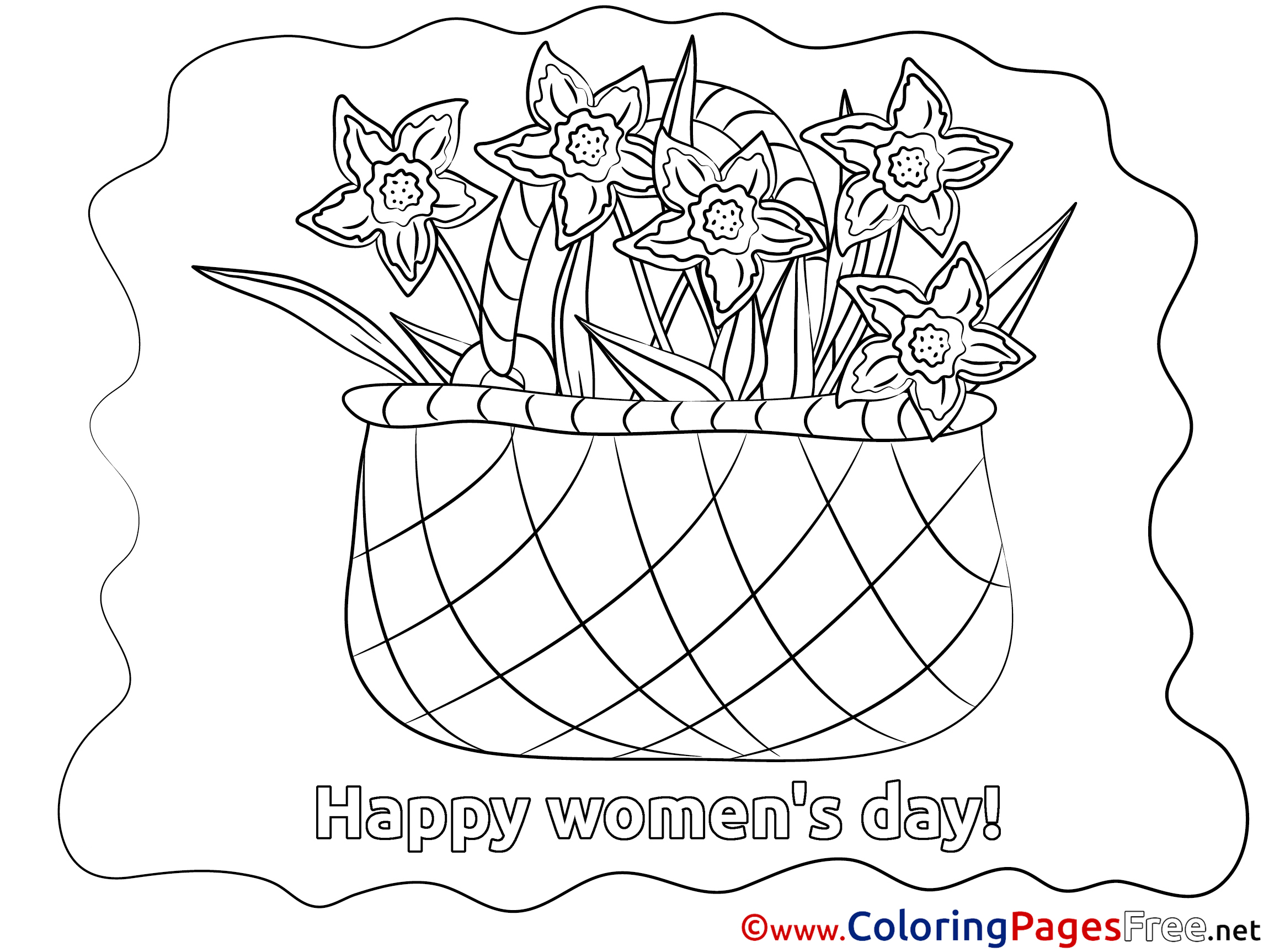 printable women's day coloring pages