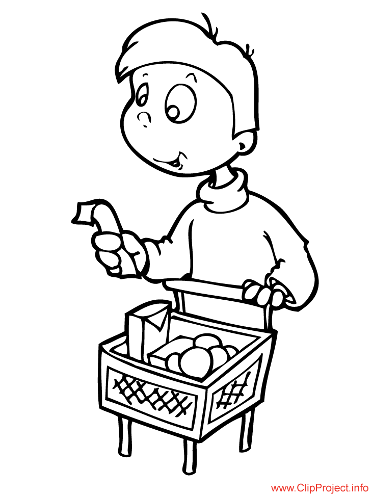 Customer cartoon - coloring pages for free