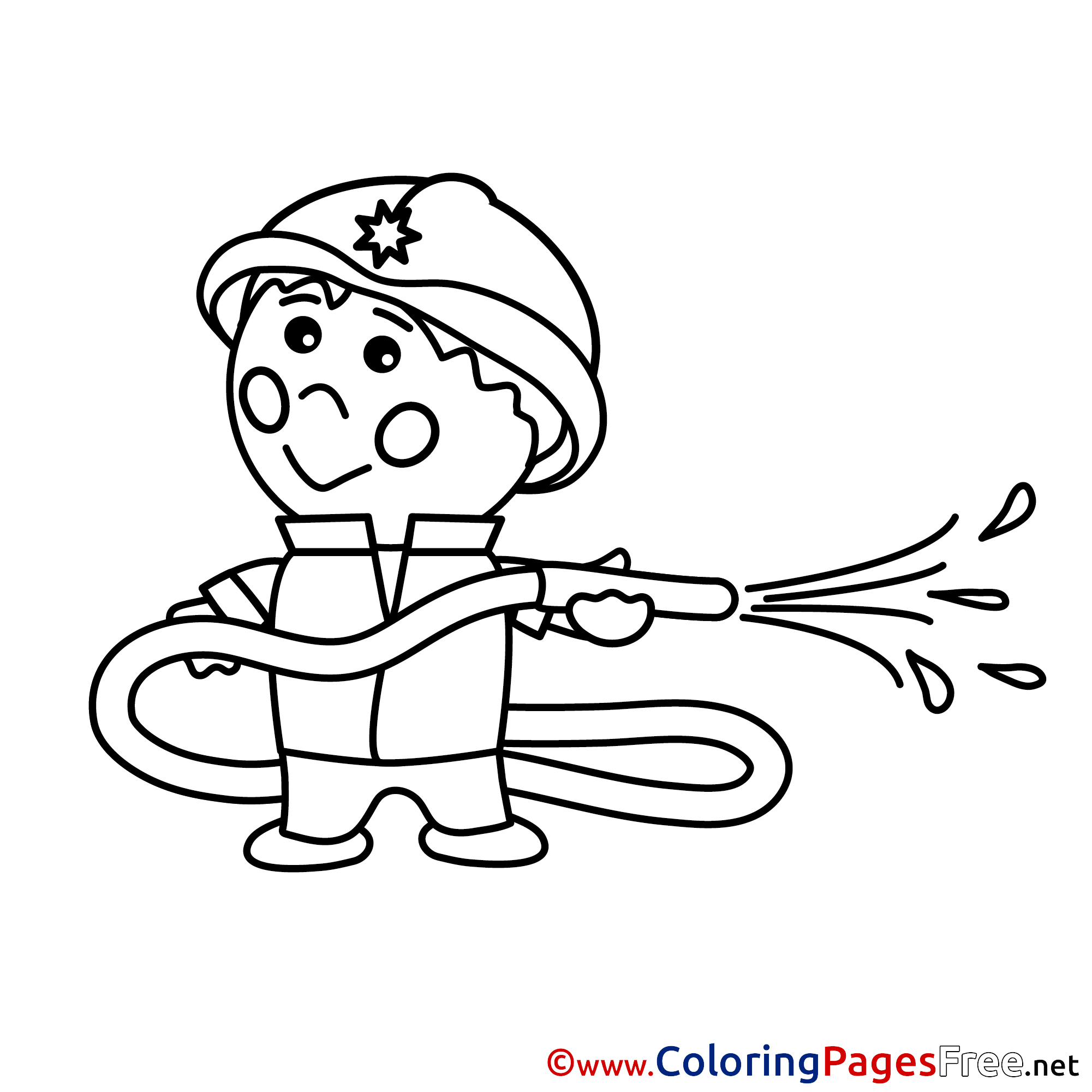 Fireman Kleurplaat Ausmalbilder Brandweerman Coloringway Backyardigans ...