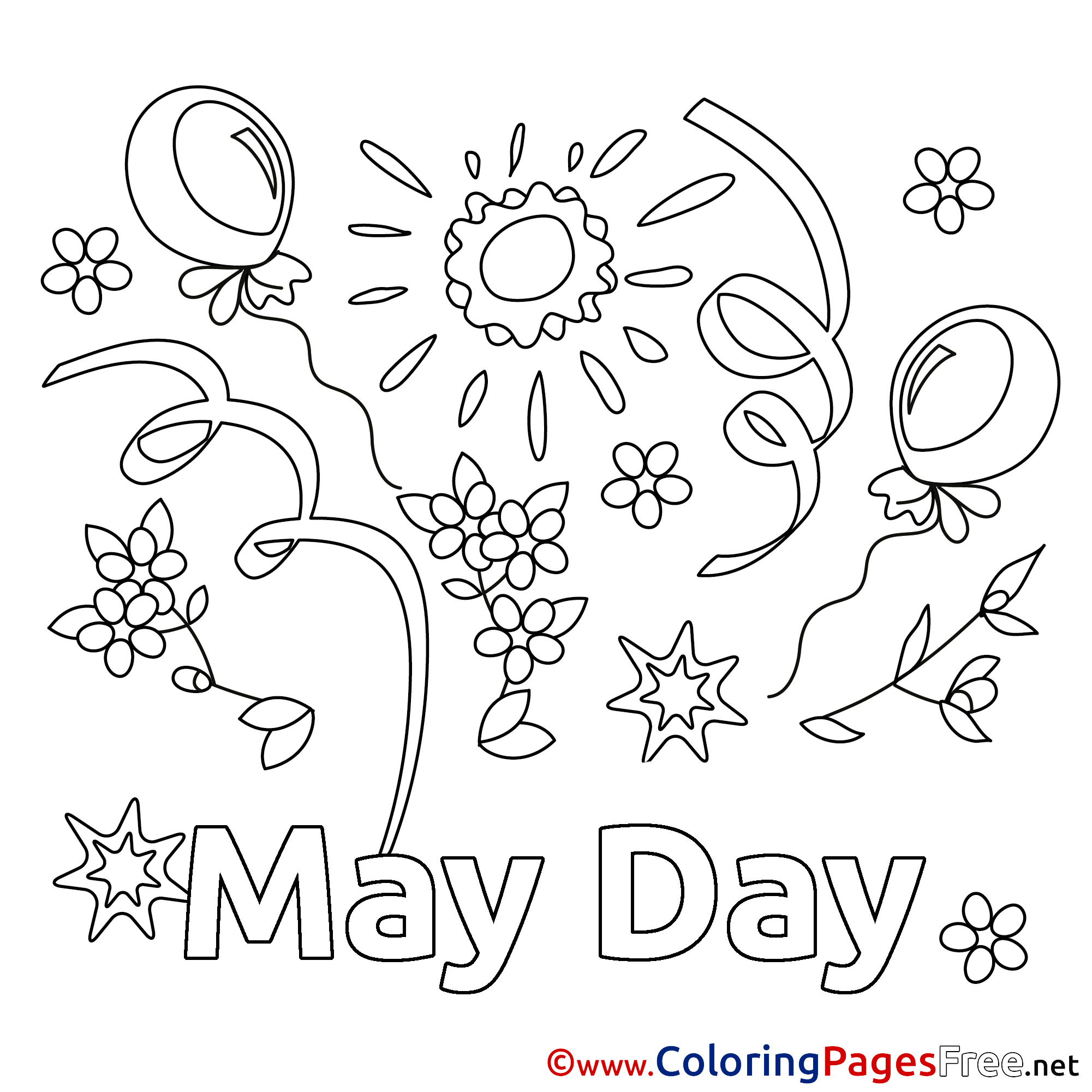 May Day Coloring Pages