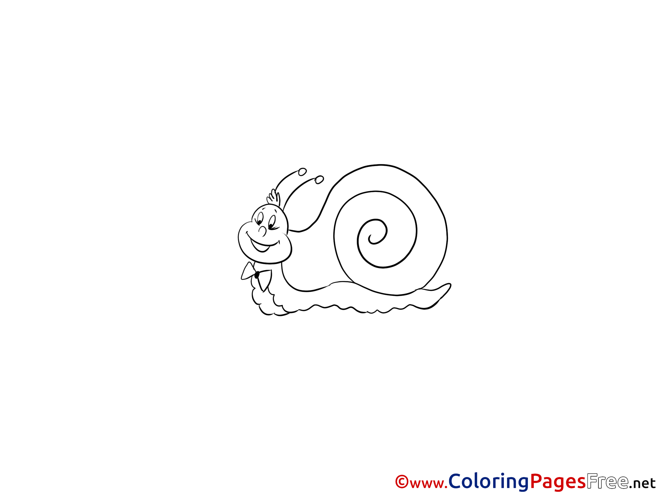 Snail download Coloring Pages for Kids